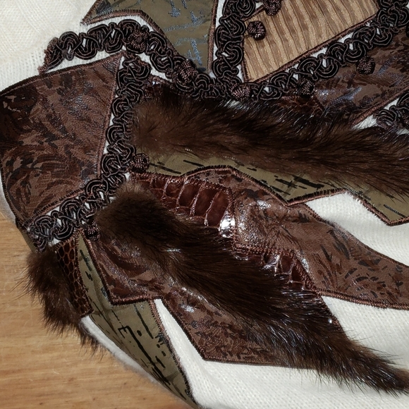 Vintage | Sweaters | Vintage Erez Genuine Angora Leather Snakeskin ...